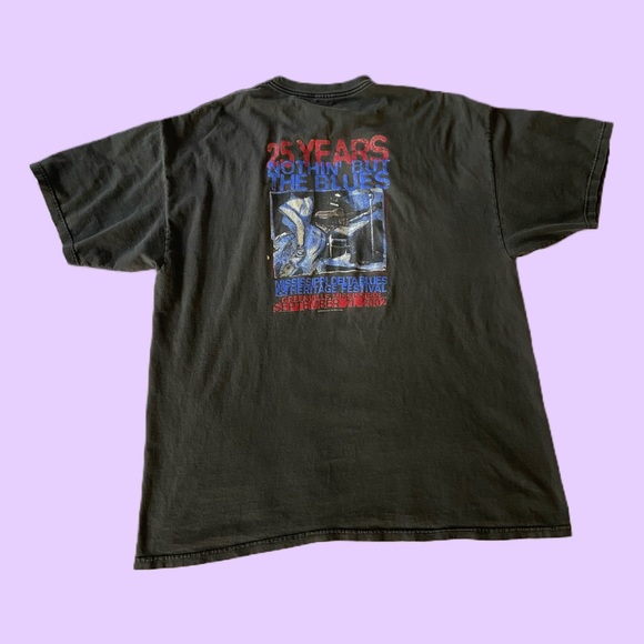 Shirts | Vintage Y2k 25 Years Nothin But The Blues 202 Grunge Graphic T ...
